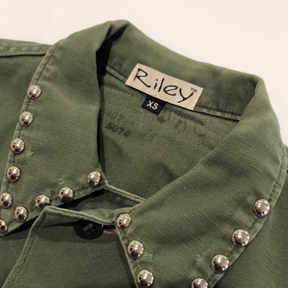 Riley | Jackets & Coats | Riley Vintage Army Vest With Patches And ...